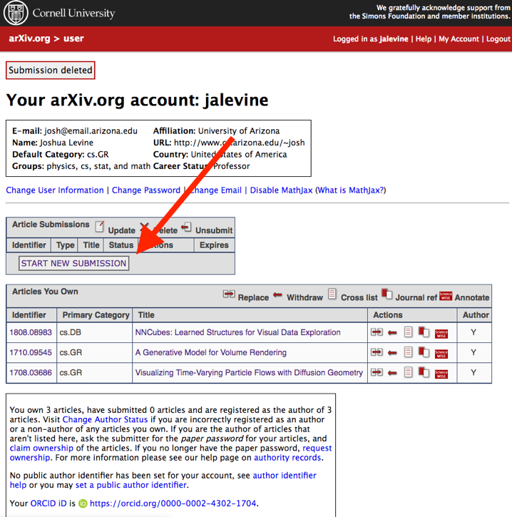 Open Practices arXiv Guidance for First Time Users